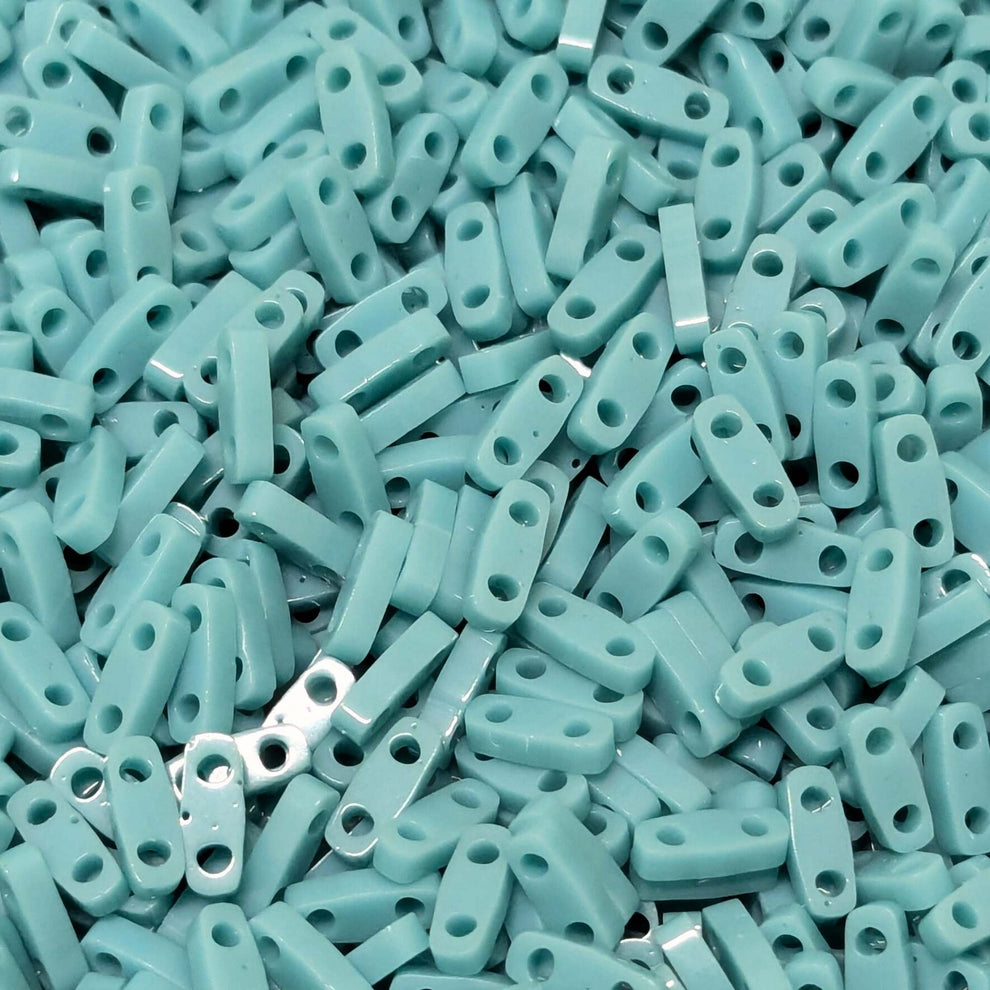Miyuki Quarter-Tila 5x1,2x1,9mm 1gr. Opaque Turquoise Green – Miyukilandia