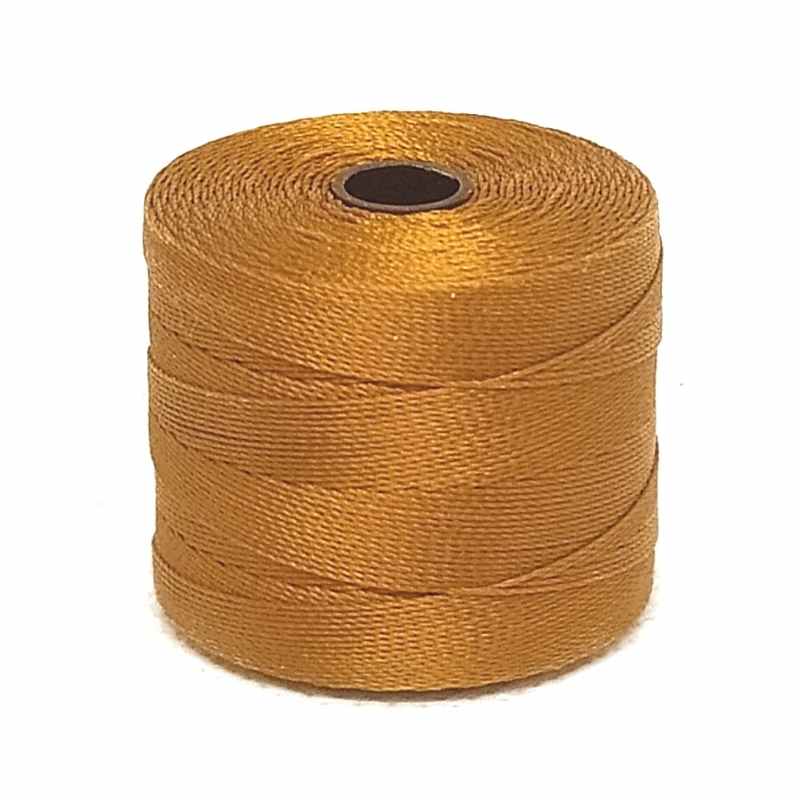 Micro S-Lon (Superlon) thread Spool 262 meters Color: Gold – Miyukilandia