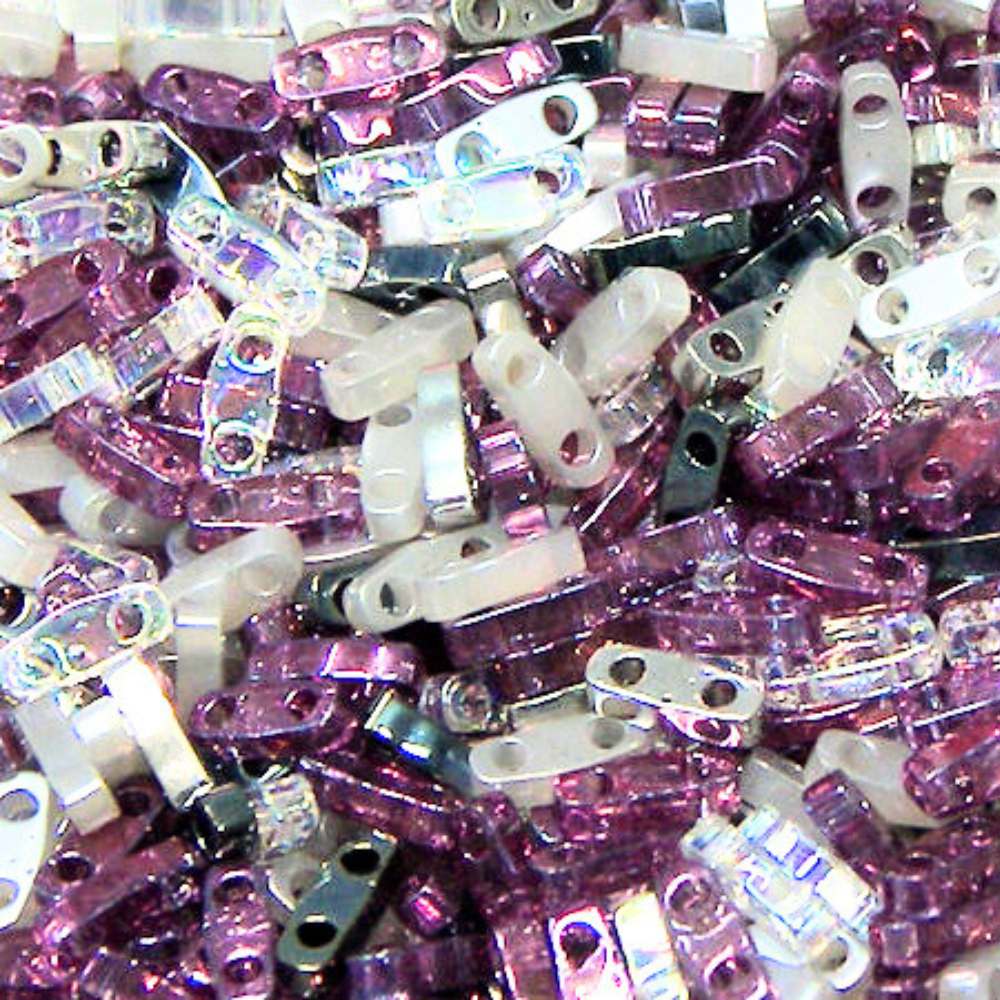 Miyuki Quarter-Tila - 5x1.2x1.9mm - 1 gr. - Mix Purple Rain – Miyukilandia