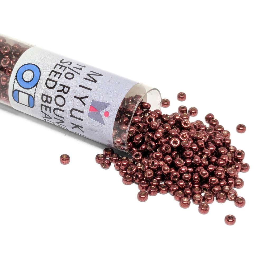 Miyuki Seed Beads Tube 11/0 "Galvanized Wine" Color 1089 – Miyukilandia