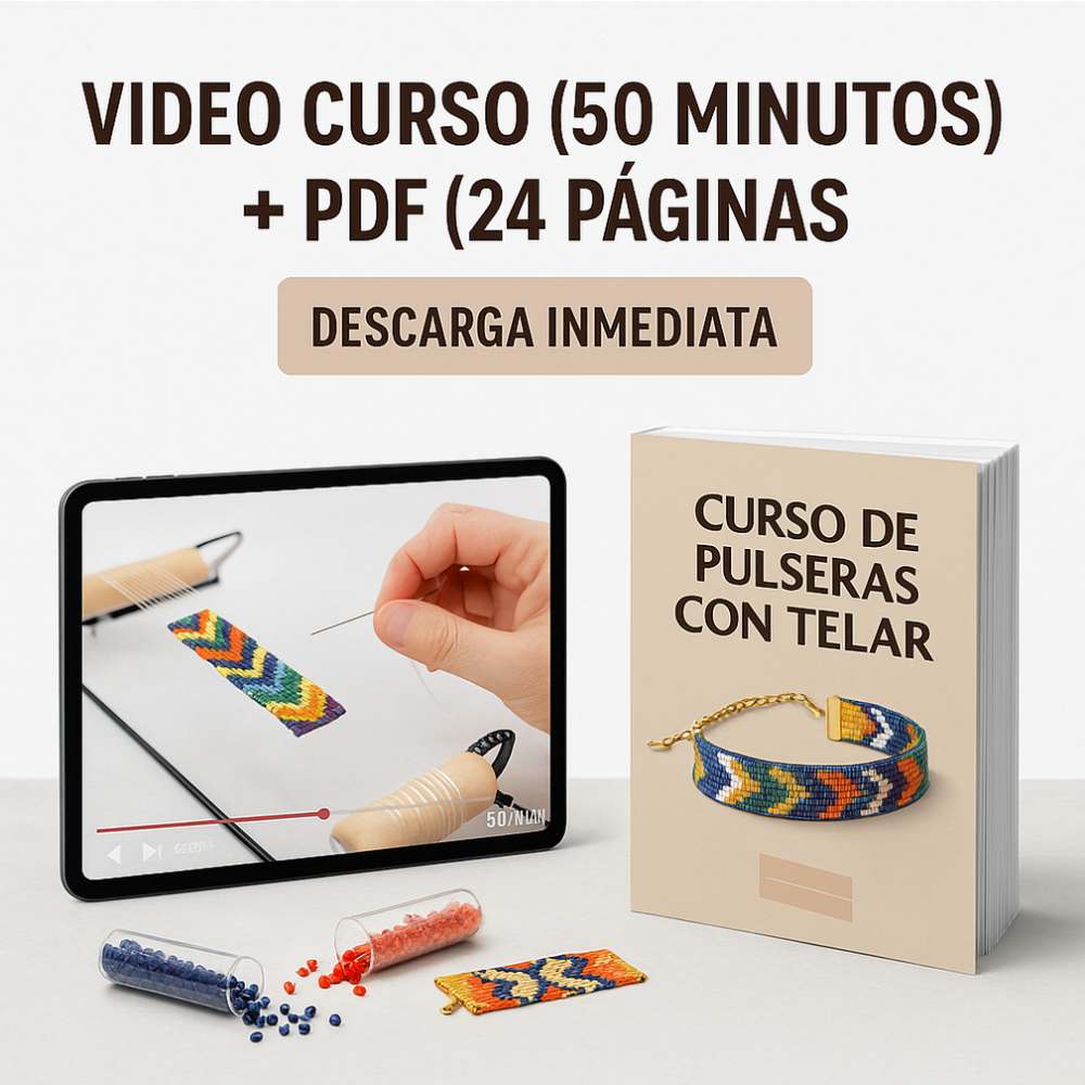 Curso completo de pulsera con telar | Aprende desde casa – Miyukilandia