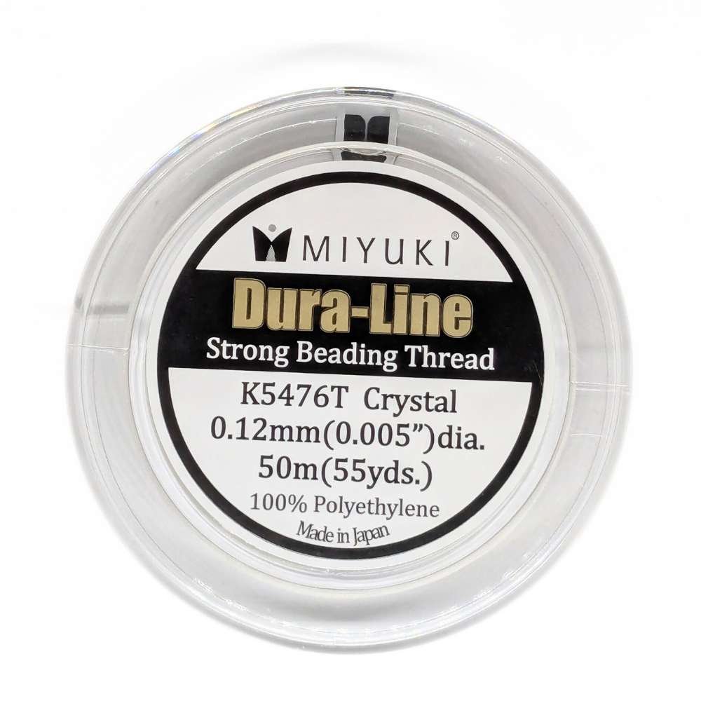Spool of 50 meters Dura-Line Crystal thread 0.12mm 100% MIYUKI ...
